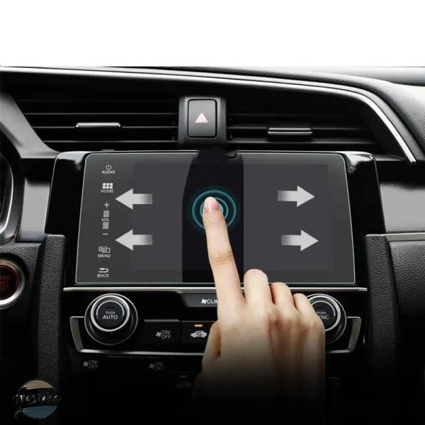 ホンダ シビック 10TH 2016 20 ガラスカーナビゲーションスクリーン プロテクター LCD タッチ ディスプレイ スクリーンフィルム 傷防止