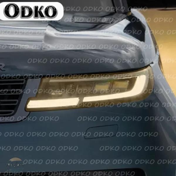 レンジローバー スポーツ 2023 L461 アクセサリー クリアスモークブラック TPU ステッカー 2枚セット