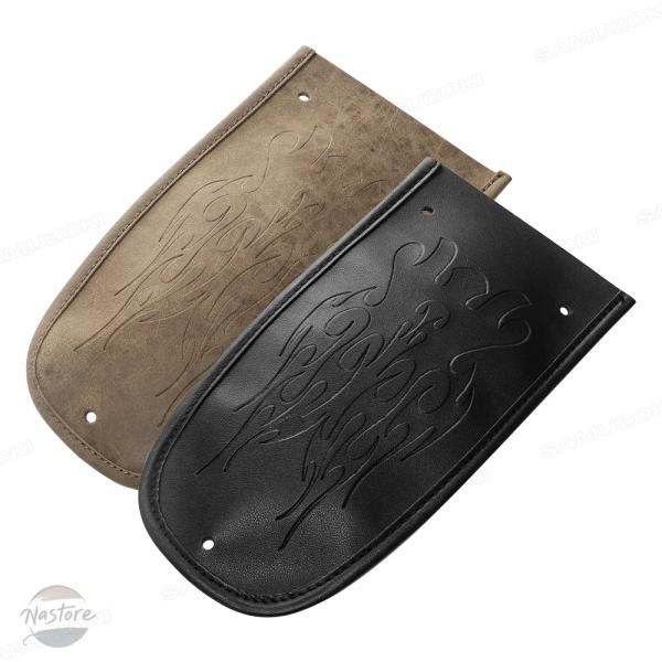 ハーレー ツーリング ウルトラ リミテッド エレクトラグライド ロード 1997 2016 ブラック フレイムステッチ レザー リアフェンダー ビブカバー パッド