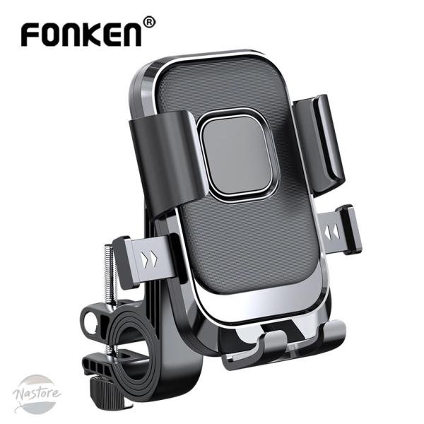 FONKEN バイク スマホ ホルダー ハンドルバー マウント バイク スマホ ホルダー バックミラー 付き 回転式 スマートフォン対応