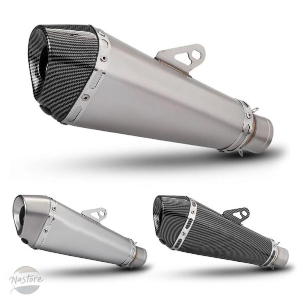 51MM 汎 バイク マフラー AKRA マフラー DB キラー付き エスケープ レーシングライン Z900 SV650 R3 ZX6R MT07 CBR500R F900R