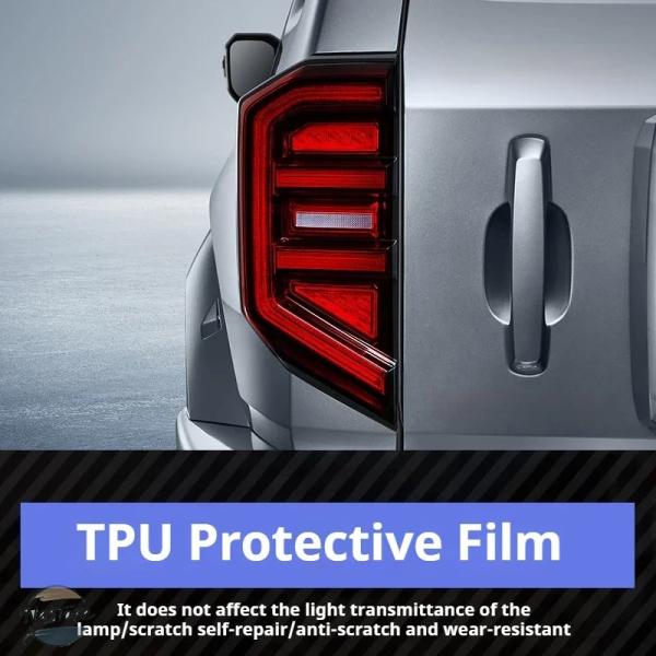 For Fiat 500 Abarth 2013-2022 Car Cover Headlight Protective Film Black Transparent Sticker Anti Scratch Auto Repair Acc...