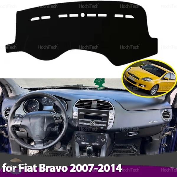 Dashboard Cover for Fiat Bravo 2007-2014 2010 2011 2012 2013 Car Dash Board Cover Avoid Light Pad Instrument Panel Mat C...