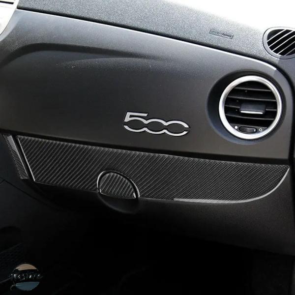 For Fiat 500 2008-2023 Abarth 595 2012-2023 Abarth 695 2017-2023 Car Accessories Dashboard Panel Co-pilot Glove Box Trim...