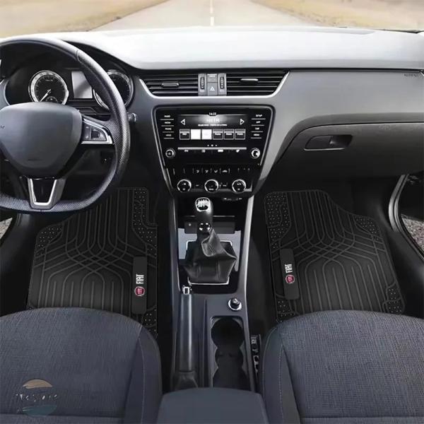 Fashion TPE Car Floor Mat Waterproof Dirt Resistant Floor Liner Easy To Clean For Fiat punto abarth 500 stilo ducato pal...