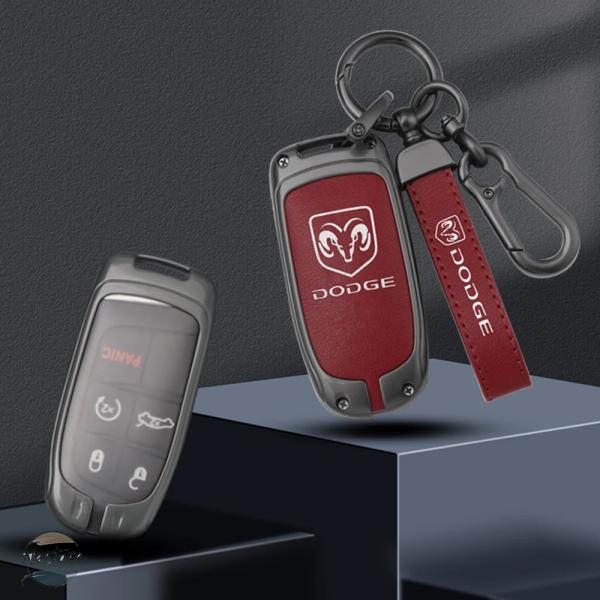 Car Key Case Cover For Dodge Ram Journey Charger Challenger Caliber Nitro Durango Avenger Dart Intrepid Keychain Accesso...
