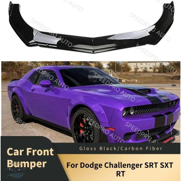 Car Front Bumper Lip For D0dge Challenger SRT SXT RT Lower Chin Diffuser Spoiler Splitter Body Kit Bumper Lip Protection...