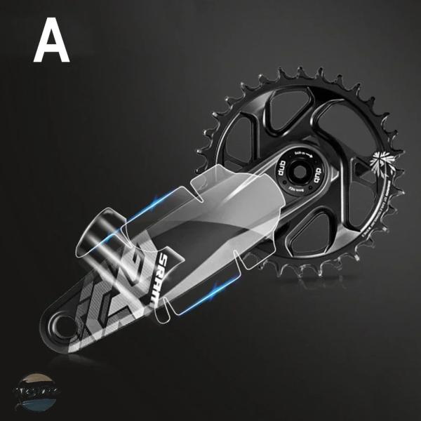 TPHフィルム自転車クランクプロテクターステッカーデカールは、XX1 Travativ Styloのカーボンファイバークランクを完全に包み込み保護します。