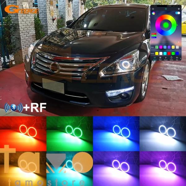 l33 日産 nissan ヘッド ティアナiii アルティマ2013 2014 2015 rfリモートbt app超高輝度マルチカラーrgb ledエンジェル カスタムパーツ 部品当店の商品は海外製品が主となります。画像をよくご確認お願い...