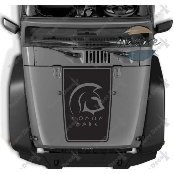 フード ブラックアウトmolon labe spartan warriorビニールデカールjeep wrangler jk tj lj 部品 カスタムパーツ アクセサリー当店の商品は海外製品が主となります。画像をよくご確認お願いします。・商...
