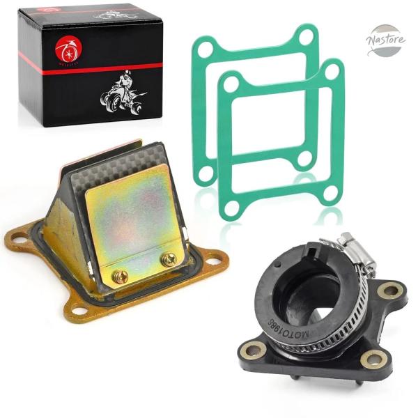 カワサキ KX85 KX100 2001-2021 キャブレターインテークマニホールドブーツ＆リードバルブ＆ガスケット