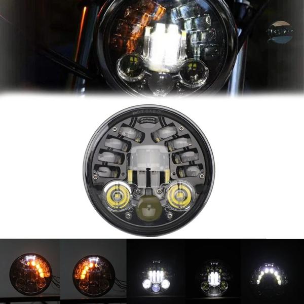 ヤマハ ヘッド XVS650 CUSTOM XSR900 XSR700 XJR1300 XVS950 5.75インチ LED ライト ハイ/ロービーム