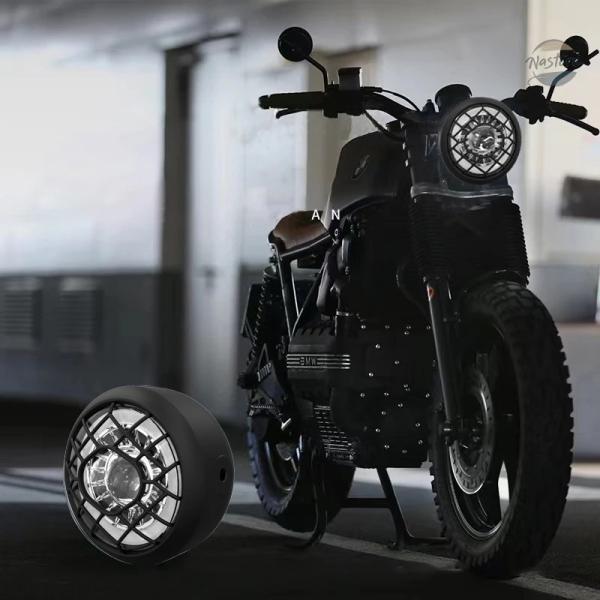 バイク ヘッド 汎 5.7インチ ラウンド LED ライト H4 PHARE FAROL MOTO ヘッドランプ ヘッドライト INDIAN