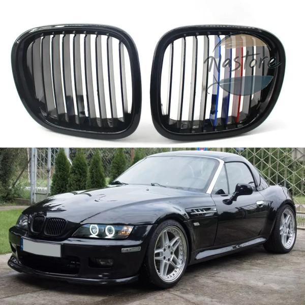 BMW フロント 部品 カスタムパーツ アクセサリー mカラー z3 e36 1996-2002 キドニーレーシンググリル グロッシーブラック当店の商品は海外製品が主となります。画像をよくご確認お願いします。・商品はTOPもしくは、オプショ...