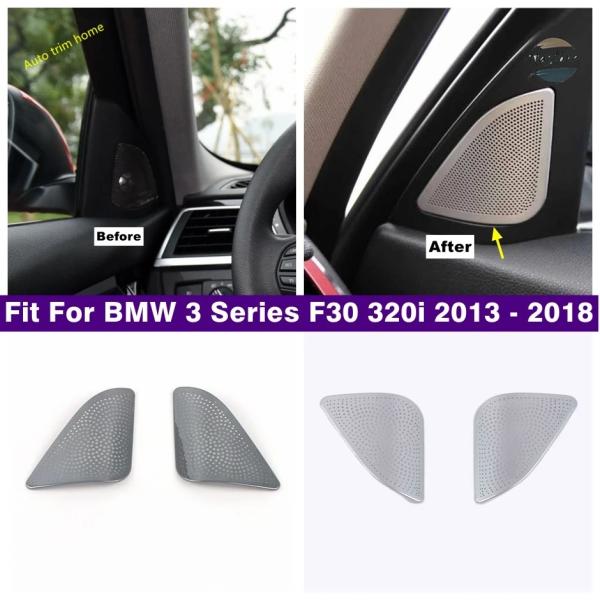 BMW カバー スピーカー ツイーター オーディオ サウンド カスタム 3シリーズ F30 320I 2013 2018 カーガラスピラー A ステレオ ラウド スピーカー トリム アクセサリー