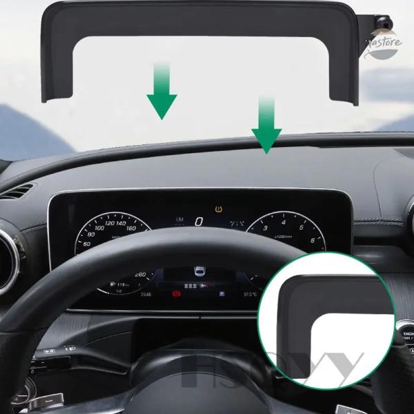 メルセデス ベンツ 固定 メルセデス ベンツ ベンツ C クラス EQE GLC クラス W206 V295 X254 ダッシュボード マウント GPS 携帯電話 ホルダー 画面クリップクランプ スタンド 車載