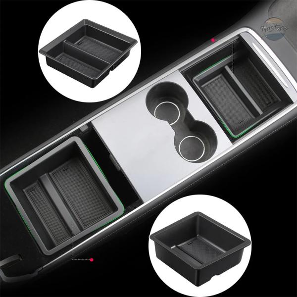 テスラ カスタム モデル3 Y 中央 アームレスト 収納 ボックス オーガナイザー センター コンソール ケース 隠しCUBBY引き出し 収納 ボックス 2021 2023