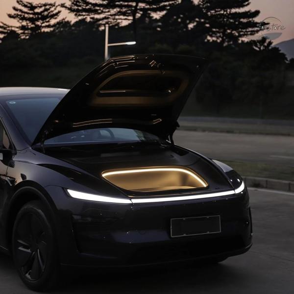 テスラ tesla フロント カスタム frunk led ライトストリップ しいモデル y ジュニパー 2025+