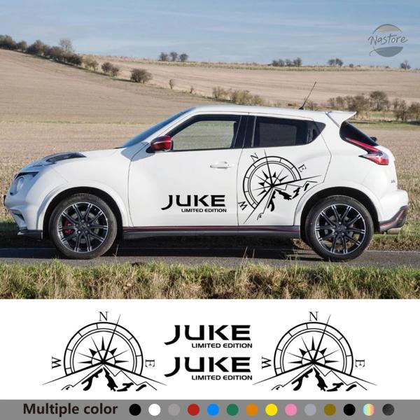 日産ジューク F15 F16 2011-2023 車ドアサイドステッカー グラフィック コンパス ビニールフィルム 装飾 デカール 自動車 SUV チューニングアクセサリー