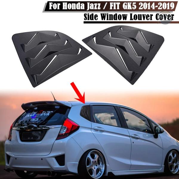 Honda Jazz FIT GK5 2014 2015 2016 2017 2018 2019 ハッチバック リアウィンドウルーバー カーブラインド サイドタイヤールーバー ベント