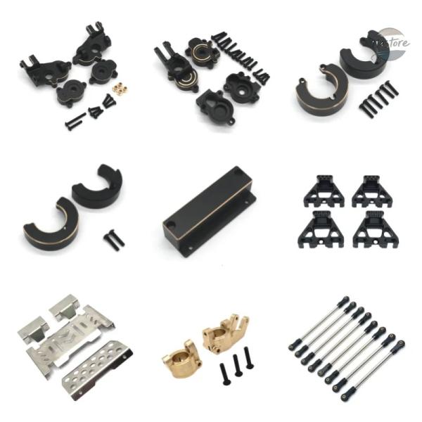 Yikong 4106 YK4107 RC 1/10 リモートコントロールカー 真鍮カウンターウェイト フロントアクスル ステアリングカップ リアホイール シートフィッティング