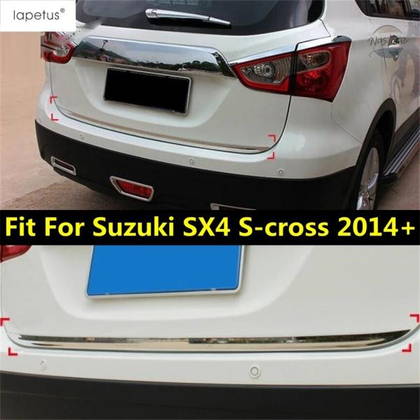 スズキ SX4 S-cross 2014 - 2022 用 リアトランク テールゲート ドアストリップモールディング デコレーションカバートリム ステンレススチールアクセサリー