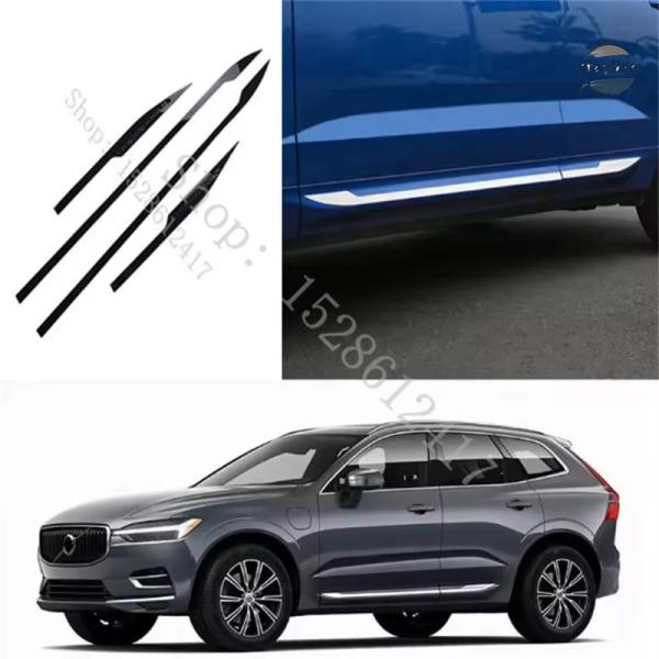 ボルボ xc60 2018 2019 2020 2021~2026 用カーアクセサリー ステンレススチール ボディドアサイド 衝突防止装飾ブライトストリップ