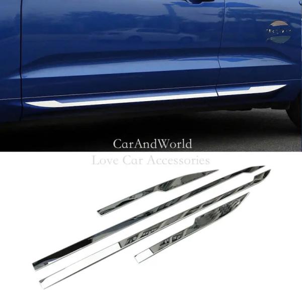 ステンレススチール製車サイドドアボディガードストリッププロテクター装飾カバートリム外装アクセサリーボルボXC60 2018-2024用