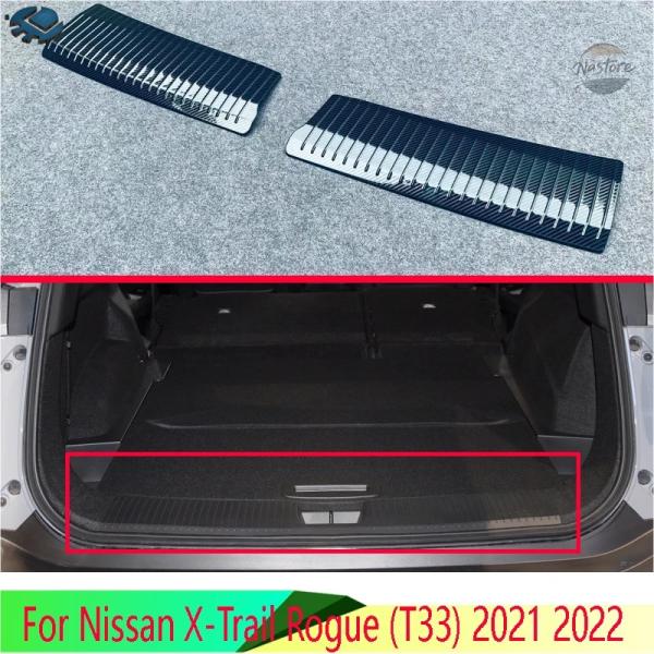 日産エクストレイル ローグ (T33) 2021 2022 用 カーアクセサリー ステンレススチール リアトランク スカッフプレート ドアシルカバー モールディング ガーニッシュ