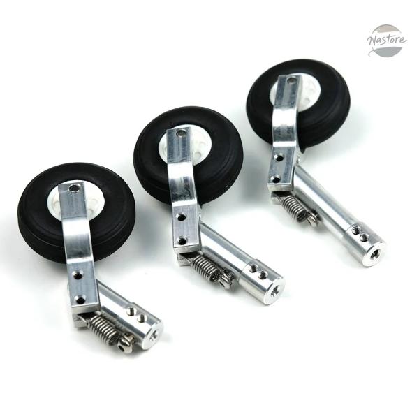 ミニノーズランディングギア 3mm/4mm 高さ 65mm 75mm 85mm アルミ合金スプリング ニーリングポジション 固定翼RC飛行機用 1個