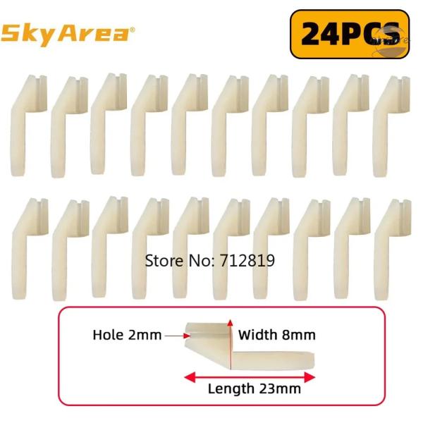SkyArea 24個 ナイロン スナップクリックスタイル クレビス スイングキーパー RC飛行機 セロロッドパーツ 電動飛行機 フォームモデルアクセサリー
