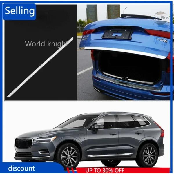 Volvo XC60 2018-2021 テールゲートドアカバートリムリアトランクモールディングベゼルスタイリングステッカーガーニッシュは