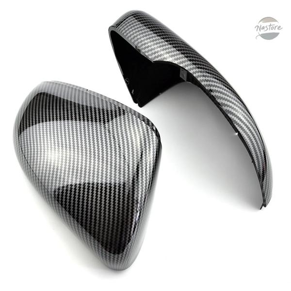 VWゴルフMK6 R20トゥーランゴルフGTI 6ゴルフ6 Rウィングミラーカバーキャップ（カーボン調）フォルクスワーゲンミラーカバーキャップ用2個