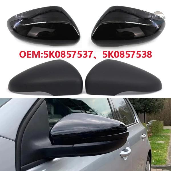車フロント左右サイドバックミラーカバーキャップシェルフレームツール VWゴルフ6 MK6 2009-2013 5K0857537 5K0857538