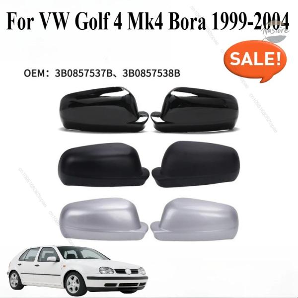 ABS製 カーミラーカバー ケースキャップ フォルクスワーゲン VW ゴルフ 4 Mk4 ボラ 1999-2004 カーアクセサリー カースタイリング 3B0857538B 3B0857537B