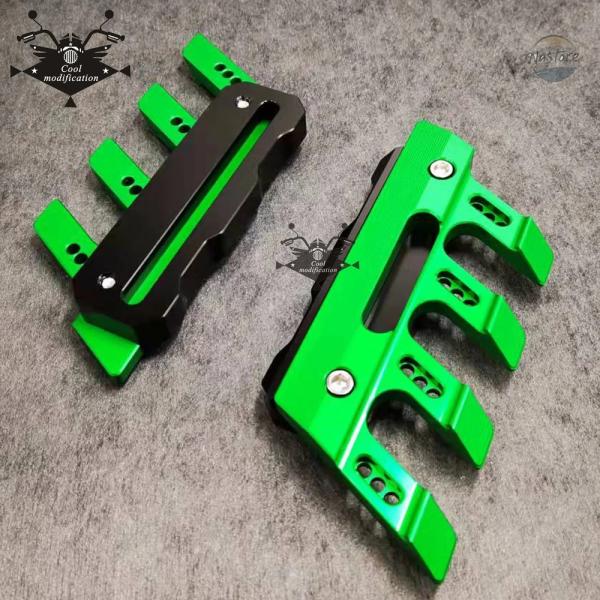 カワサキ ZX6R ZX7R ZX9R ZX10R ZX12R ZX14R ZZR1200 GTR1400 H2 / H2R 用 バイクアクセサリー マッドガード サイドフロントフェンダースライダー