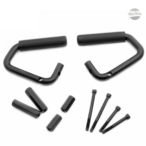 フロントグラブバーキット アルミ合金製 フロントグラブハンドル ロールバーグリップキット ジープラングラー JK JKU 07-18に適合