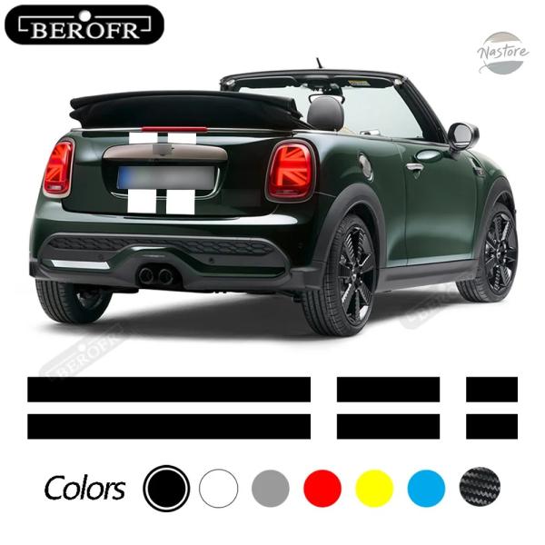 ブラック ホワイト レッド ビニール デカール カー ボンネット ストライプ フード ボディ ステッカー MINI Cooper スタイリング R50 R53 R56 R55 ステッカー カバー デコレーション