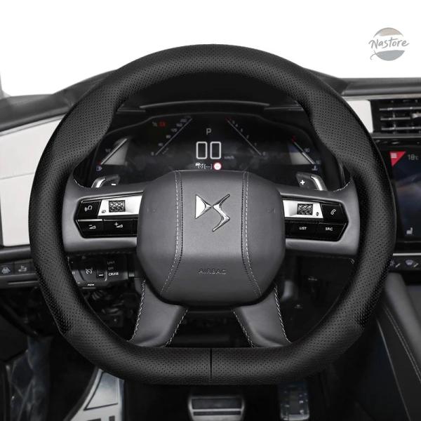 DS D?esse ステアリングホイールカバー 超薄型マイクロファイバーレザー DS3 DS4 DS5 DS7 Crossback DS9 X01 D34 B75 D41 B81 X74 X83用