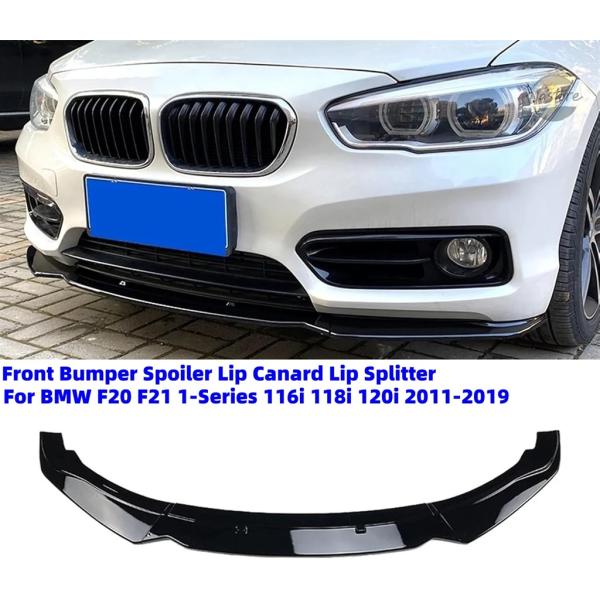 BMW F20 F21 1シリーズ 116i 118i 120i 2011-2019 車用フロントバンパースポイラーリップ 3個 PPバンパーカナードリップスプリッター
