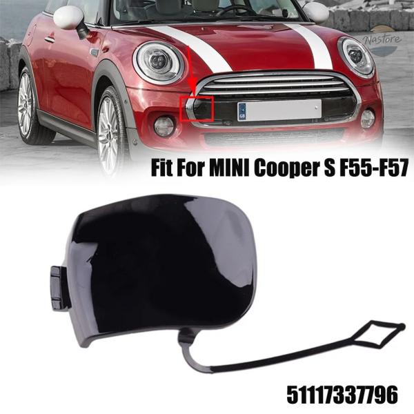 1xバンパー牽引フックアイキャップカバーフロント下部サイド牽引アイフラップ51117337796 MINI-Cooper S F55、F56、F57用カーアクセサリー