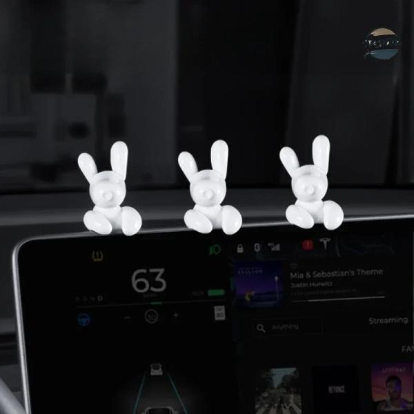 テスラ モデル3/Y/3+ ハイランド セントラルコントロールスクリーン ミニパピードッグオーナメント カースタイルインテリア装飾 カーアクセサリー