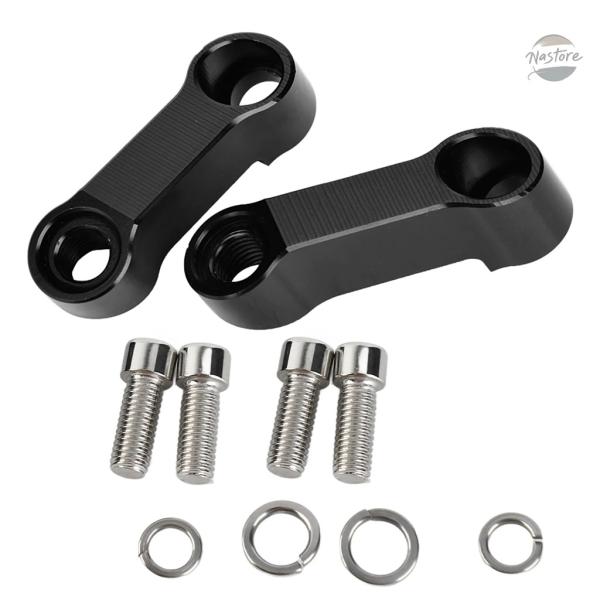 10mm 8mm バイク用バックミラーアダプターキット ライザーマウントエクステンダー 8mm ミラーエクステンダー バイク用ミラーアダプター