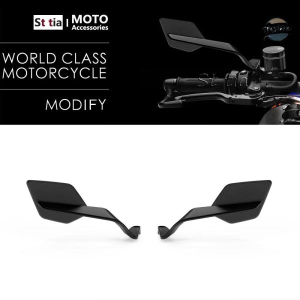 DUCATI Monster 696 797 821 950 StreetFighter V2 V4 Hypermotard 950 XDiavel S アクセサリー用オートバイスタビライザーサイドミラー