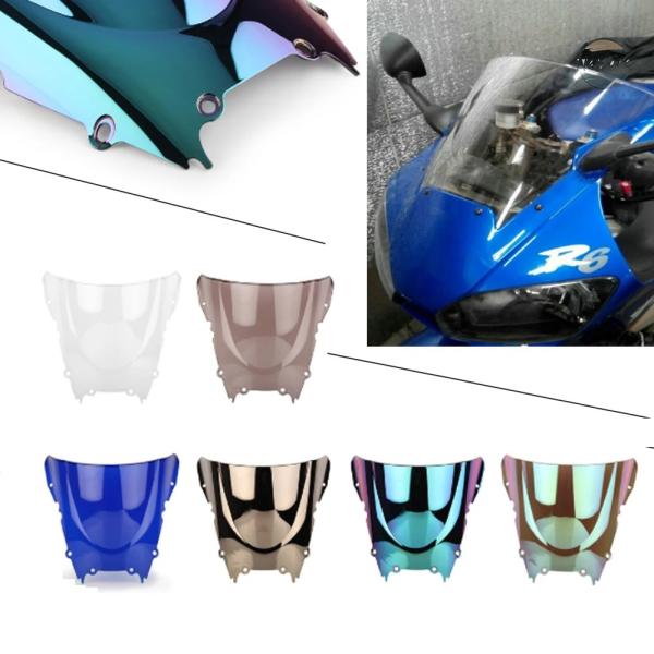 オートバイ用ウインドスクリーンカバー スクリーン バイク用デフレクター ウインドシールド ヤマハ YZF 600 R6 1998 1999 2000 2001 2002 YZ600 YZFR6用