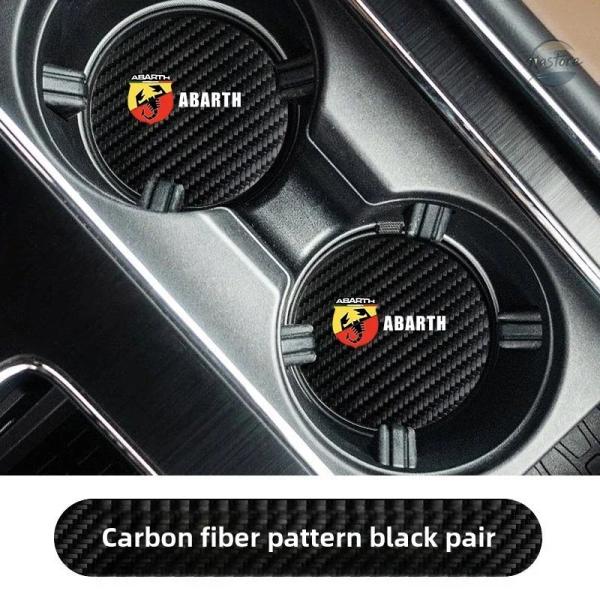 アップグレードされた滑り止め挿入パッド車カップホルダーAbbas Abarth Punto 124/125/500 Stilo Ducato車アクセサリー