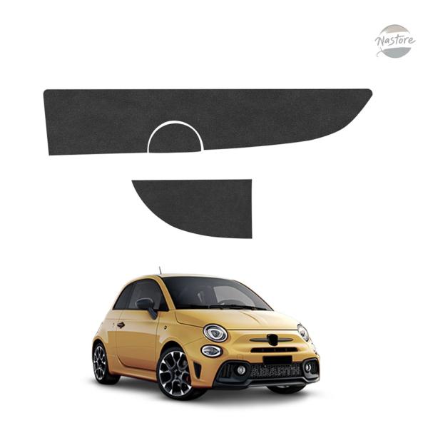 プレミアムスエードステッカー アバルト 595/695 2012-2024 フィアット 500 2008-2024 LHD RHD 車用副操縦士助手席ボックス 内装アクセサリー