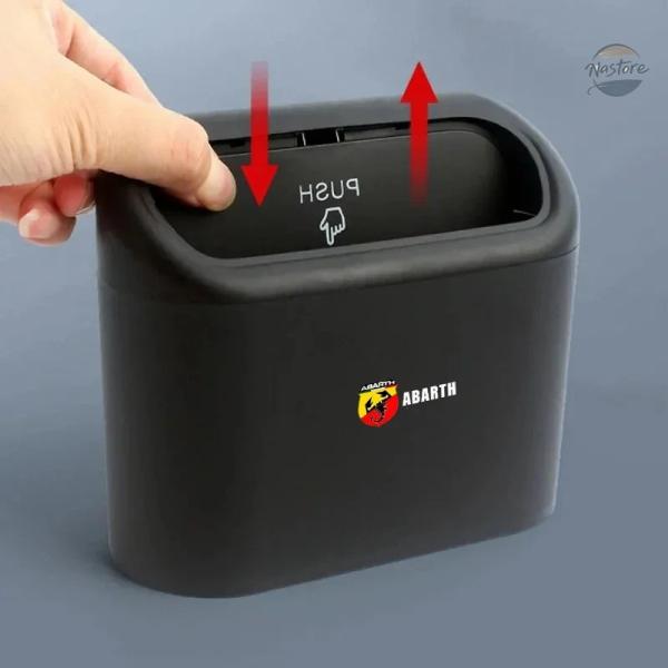 車用ゴミ箱 吊り下げ式ゴミ箱 収納ボックス プラスチック成形四角型ゴミ箱 Abbas Abarth Punto 124/125/500 Stilo Ducato