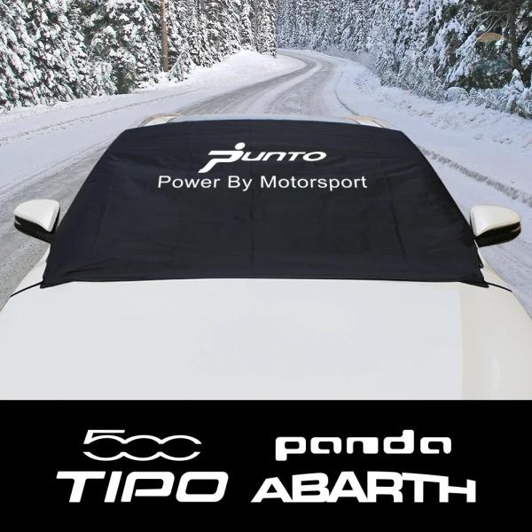 車のフロントガラス雪氷ダストブロックカバープロテクターアクセサリー外装フィアット500 ABARTH Panda 169 2 141 Punto Tipo Egea 356