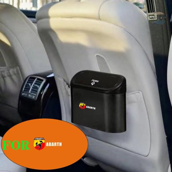 車用ゴミ箱 吊り下げ式収納ボックス プラスチック製 Abbas Abarth Punto 124/125/500 Stilo Ducato カーアクセサリー